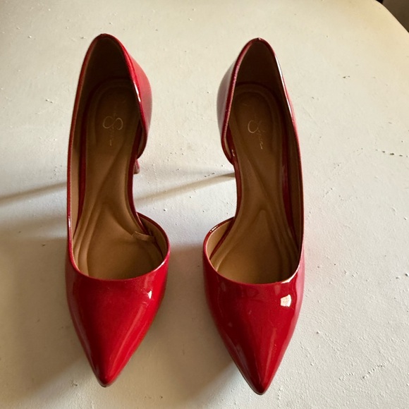 Jessica Simpson | Shoes | Jessica Simpson Red Patent Leather Stiletto ...